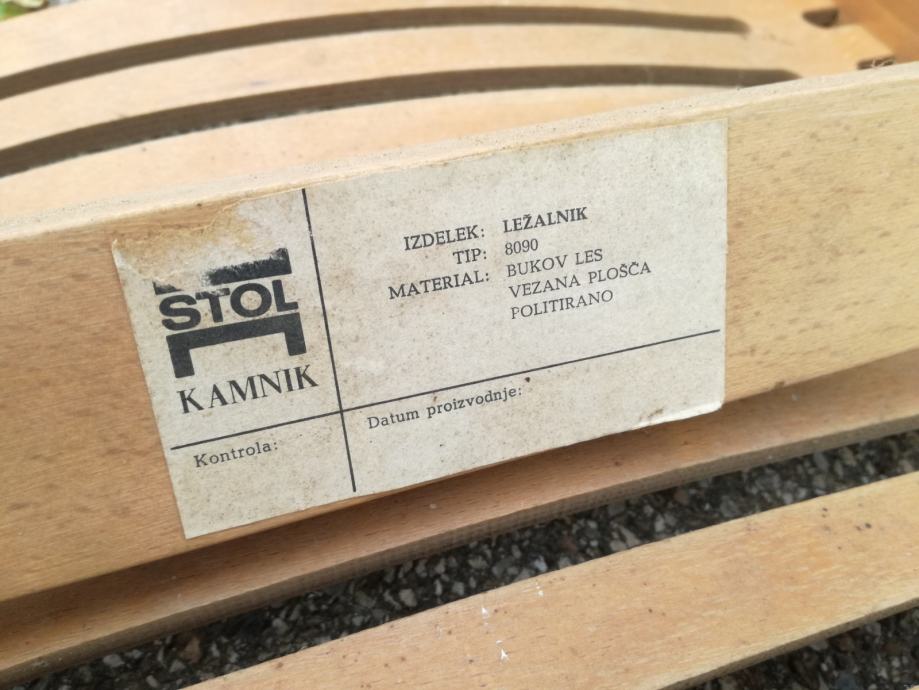 Ležalnik Stol Kamnik Rex 8090