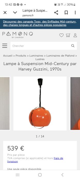 stropni luster/lestenec/luč MEBLO HARVEY GUZZINI