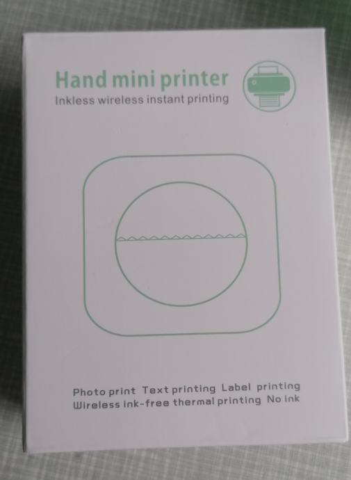 Hand mini printer + papir