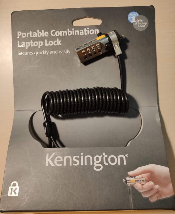 Kensington Portable Combination Lock ključavnica za prenosnik