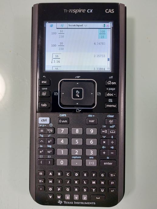 Texas Instruments Ti-Nspire CX CAS grafični kalkulator