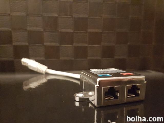 UTP razdelilec iz enega internetnega priklopa v 2