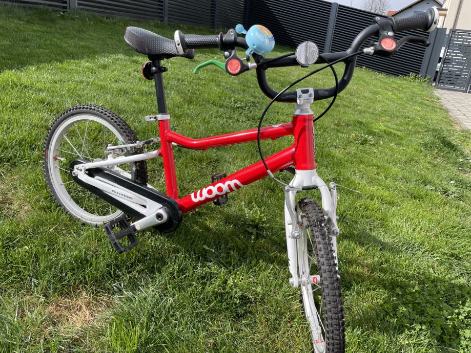 Kolo WOOM 3 RDEČ kot NOV skoraj nic vozen