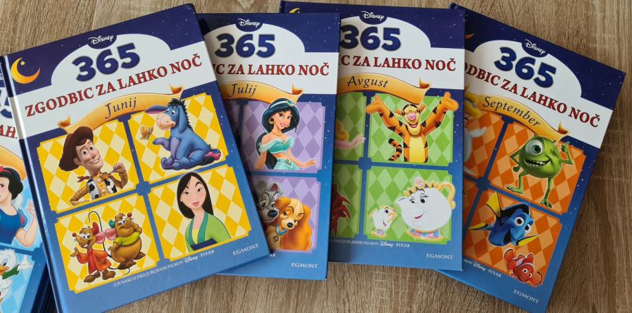 Disney 365 zgodbic za lahko noč - 12 knjig, celotna zbirka