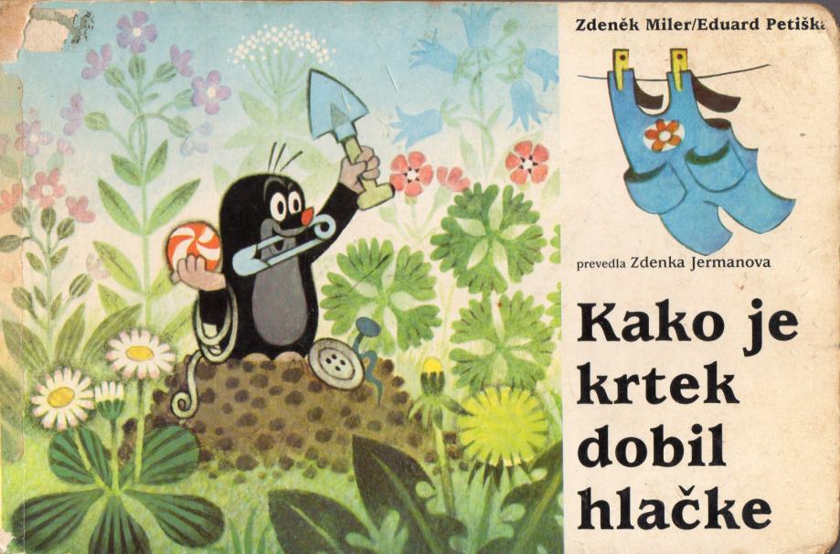 Kartonka Kako je krtek dobil hlačle / Zdenek Miler, Eduard Petiška
