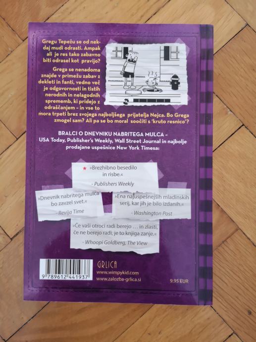 Knjiga DNEVNIK NABRITEGA MULCA - Jeff Kinney