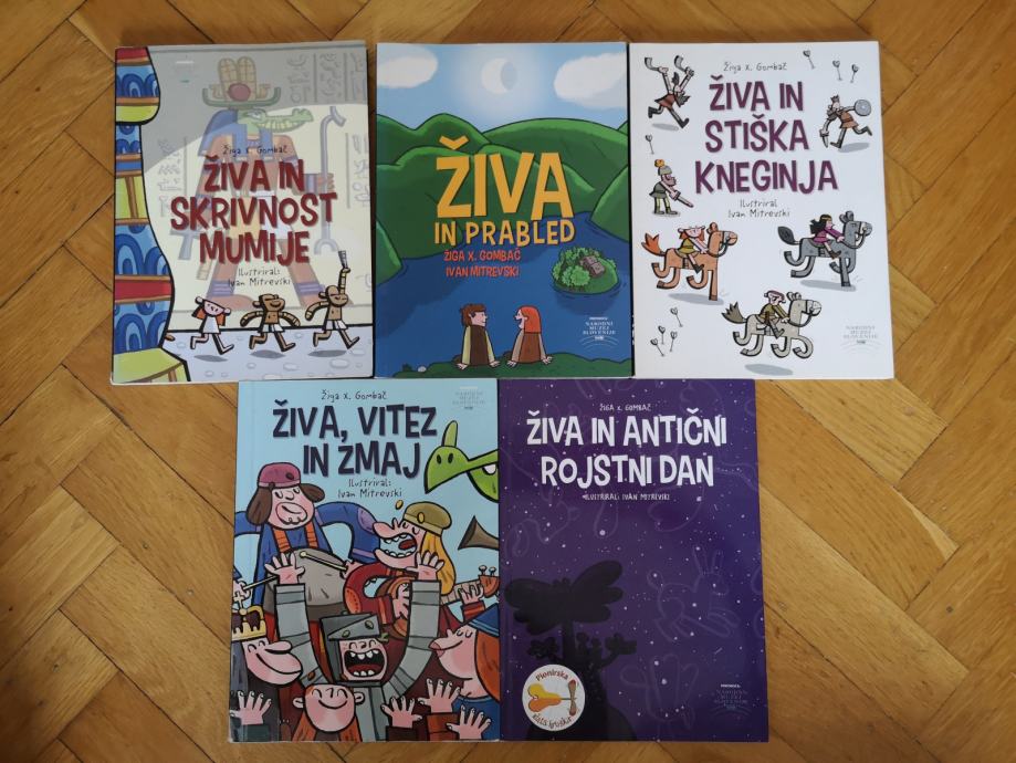Knjige z zgodbami Žive iz muzeja - Žiga. X. Gombač