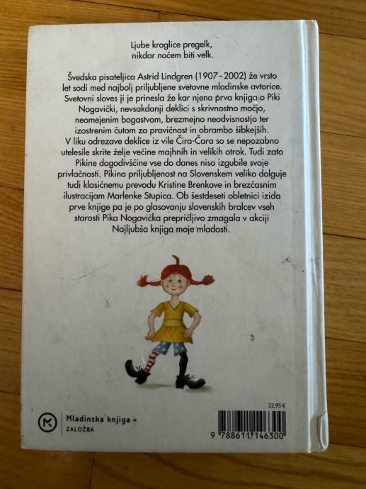 Pika nogavička Astrid Lindgren