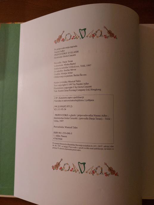PRIPOVEDKE O GLASBI, Naomi Adler