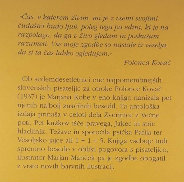 ZVERINICE OD A DO Ž, Polonca Kovač