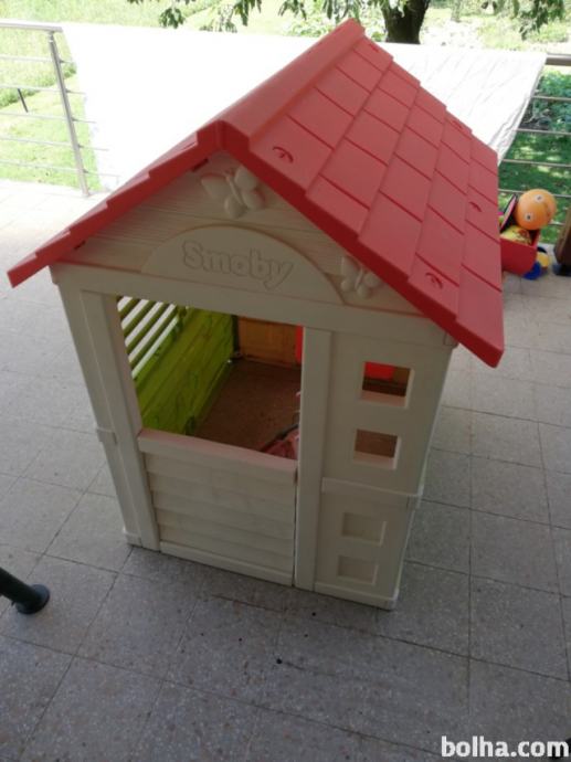 Otroška hiška Smoby Nature 3 okna 2 žaluzije