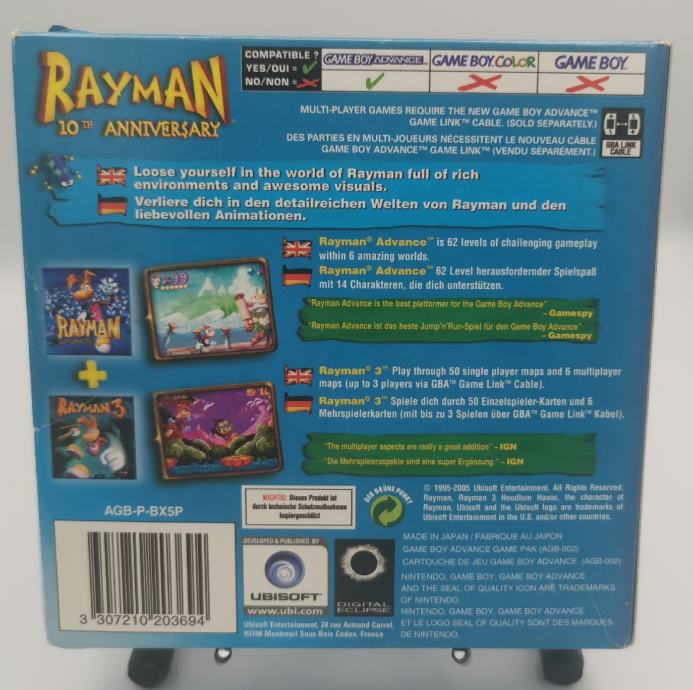 Rayman 10th Anniversary GBA