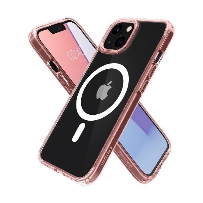 Ovitek Spigen Ultra Hybrid MagSafe White iPhone 13 MINI Rose Crystal