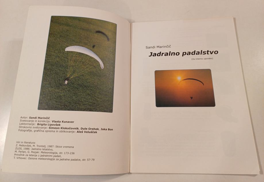 Skripta - knjiga jadralno padalstvo - podarim