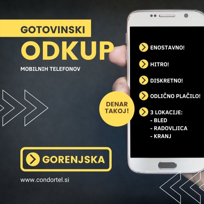 ODKUP NOVIH PAMETNIH TELEFONOV