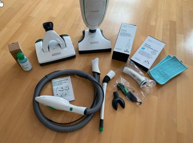 Vorwerk Kobold VK200 - velik komplet, vključno s priseskom za brisalce