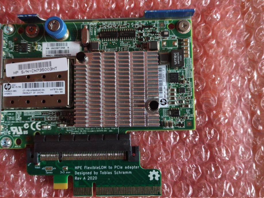 HPE HP 647579-001 Ethernet 10GB 2-Port 530FLR-SFP+ Adapter