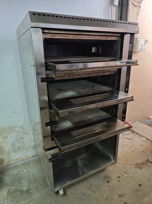 DIGITALNA TROJNA - TROETAŽNA PIZZA PEČ Z MOBILNIM STOJALOM - FINES