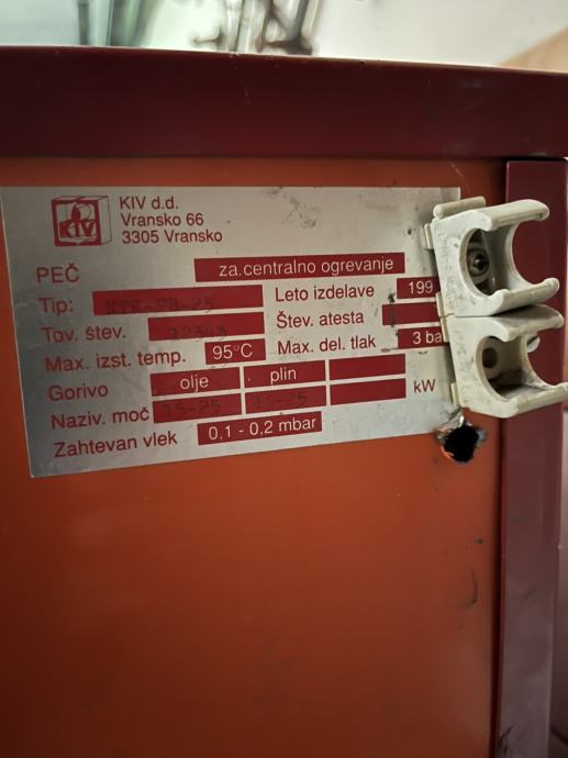 Peč na olje KIV - NTK PB-25