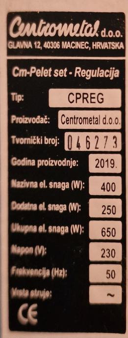 Centrometal peč na pelete EKO-CK P + CM Pelet set 20