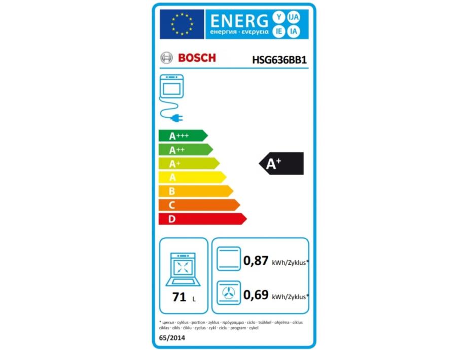 Bosch HSG636BB1 vgradna pečica s funkcijo pare, A+ Serie8