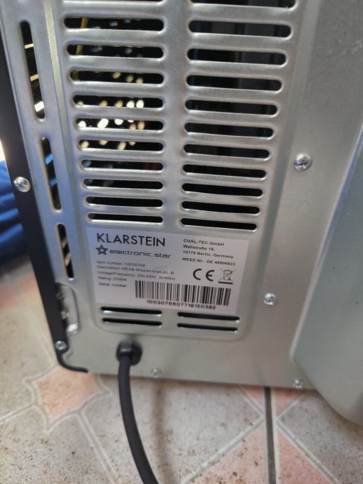 Klarstein Masterchef 60, mini pečica, 60 l, 2000 W, KOT NOVA