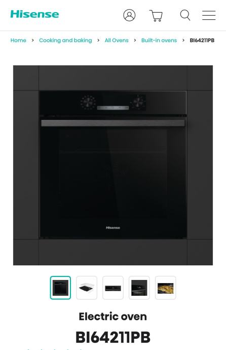 pečica HISENSE BI64211PB s pirolizo · nova racun garancija