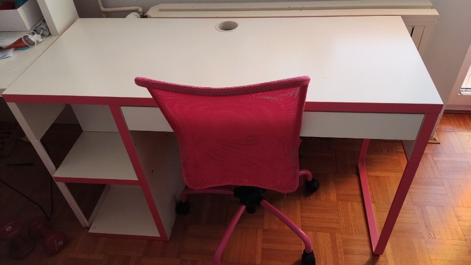 dekliška pisalna miza Ikea micke