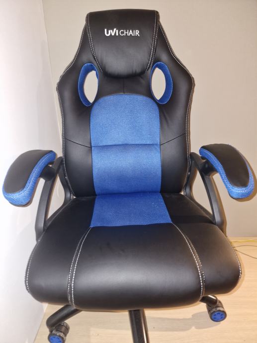 Prodam UVI Chair gamerski stol Storm, moder - Z RAČUNOM