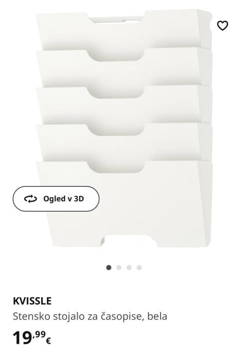 IKEA - Kvissle stojalo za papir/revije