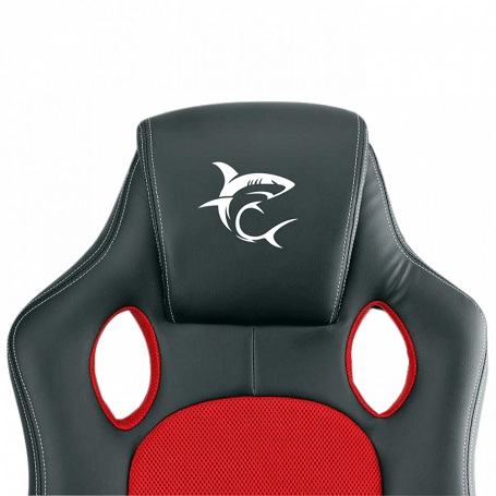 Gaming stol WHITE SHARK KINGS THRONE črno/rdeč