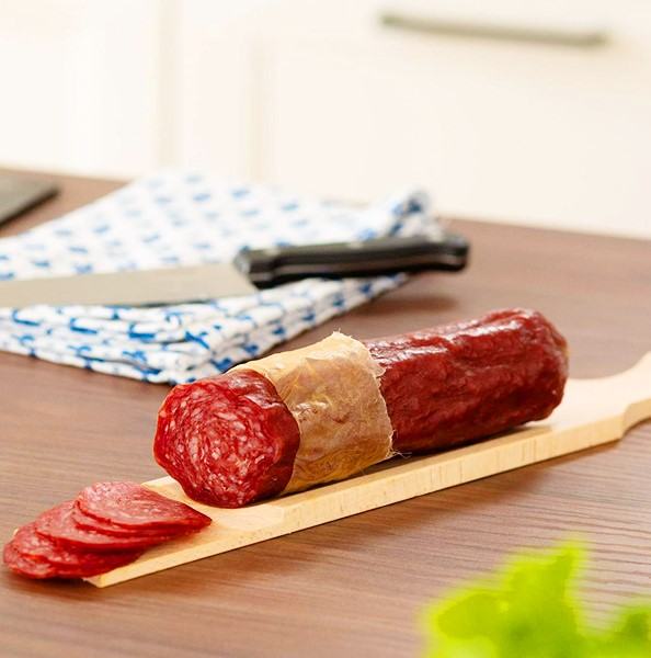 Deska za rezanje in serviranje salame-bukov les-darilo