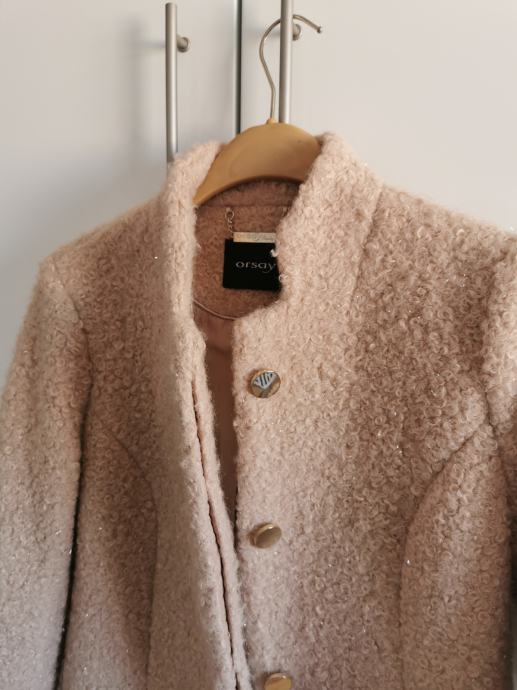 Roza teddy plašč Orsay, 1x nošen, št. 34/36