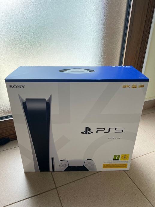 Sony PlayStation 5 Disc PS5 2025 + 2 bežična kontrolera DualSense NOVO