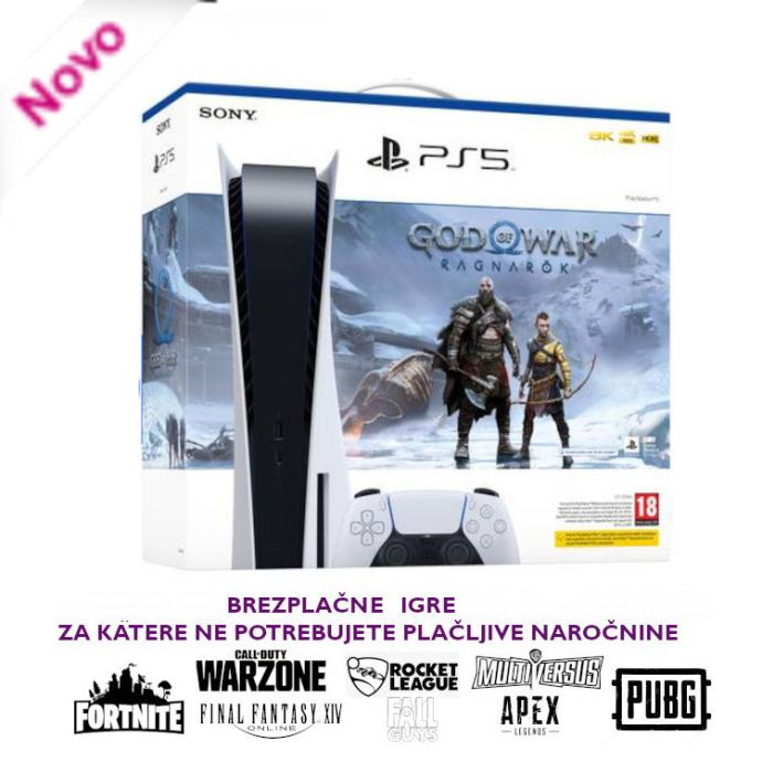 SONY Playstation 5 God of War Ragnarök vgrajen čitalec PS4/PS5 iger/BD