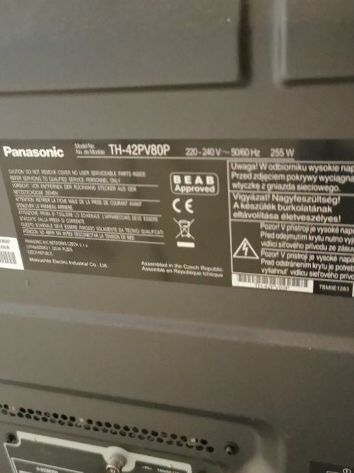 Plazma TV Panasonic TH-42PV80P