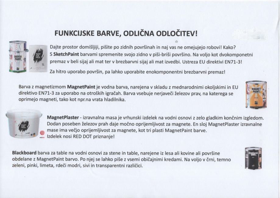 TABLE PIŠI-BRIŠI, MAGNETNE TABLE