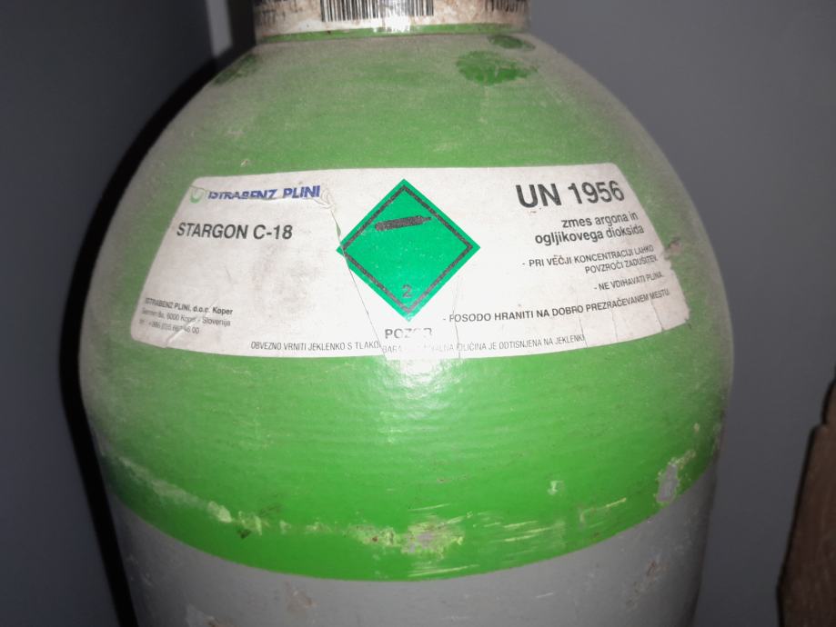 Plinska jeklenka za varjenje STARGON