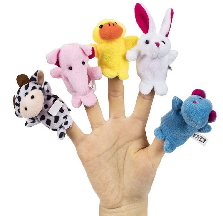 Naprstne plišaste figurice za igro