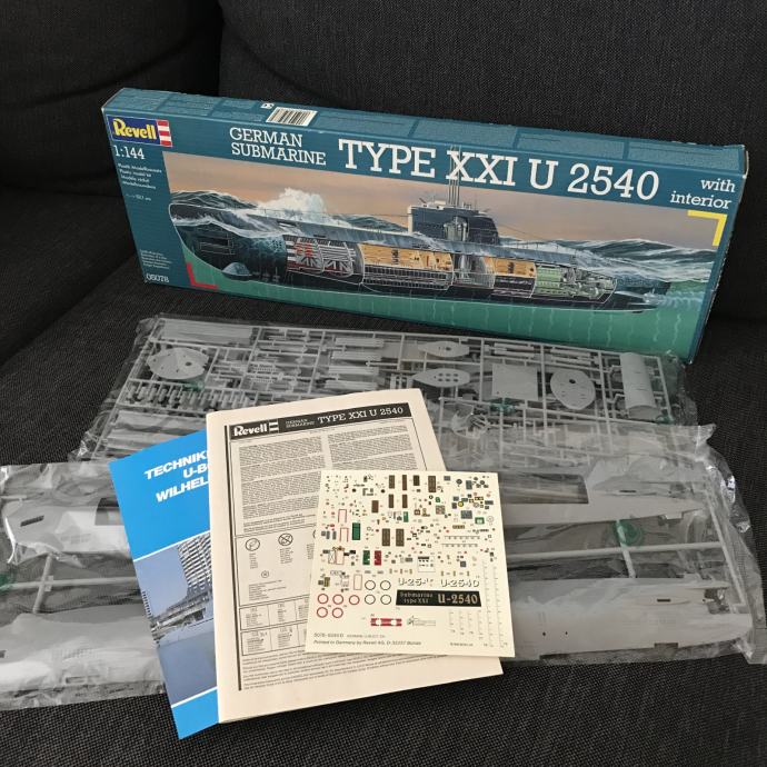 maketa podmornice Revell Type XXI U 2540