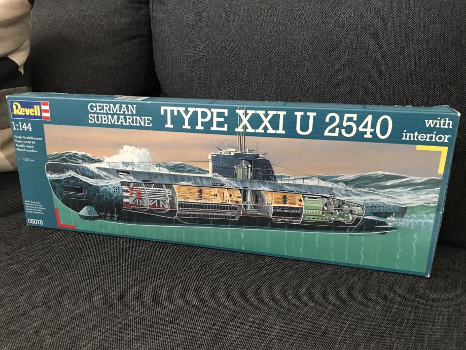 maketa podmornice Revell Type XXI U 2540