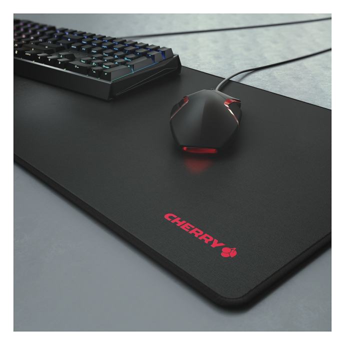 Podloga za miško Cherry MP 2000 Premium XXL, igralna, črna, 800 x 350