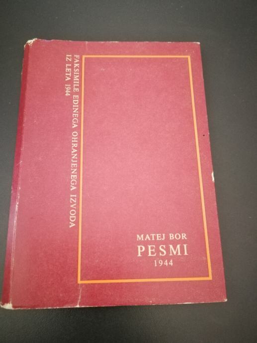 Matej Bor - Pesmi 1944, Faksimile ponatisa