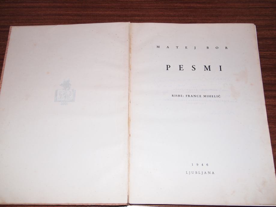 MATEJ BOR - PESMI 1946
