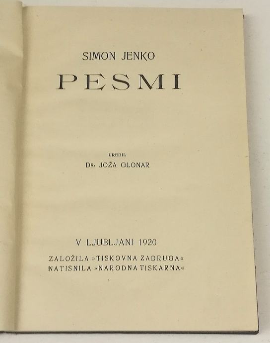 PESMI – Simon Jenko (1920)