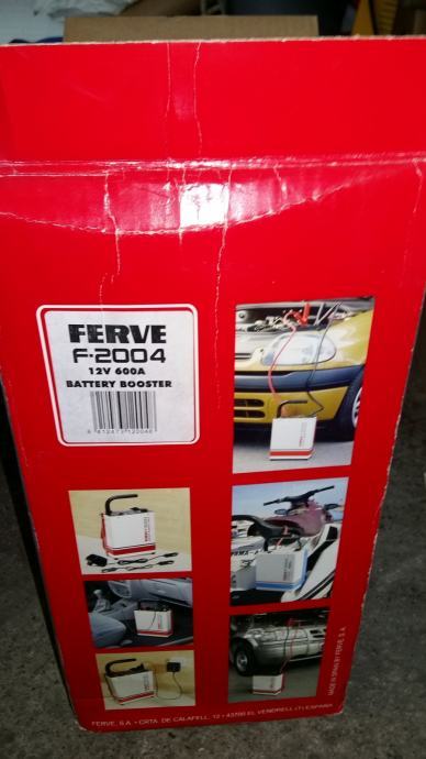 BOOSTER - ŠTARTER FERVE F-2004 12V-600A