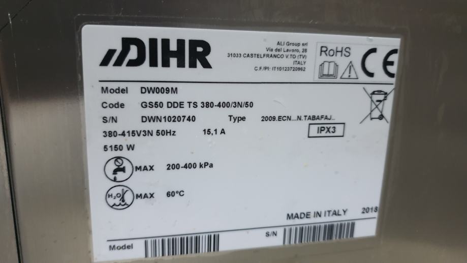 Pomivalni stroj DIHR GS 50