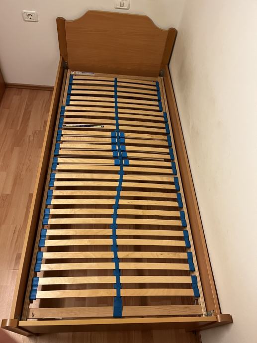 Alples postelja 200x90 in letvena podlaga
