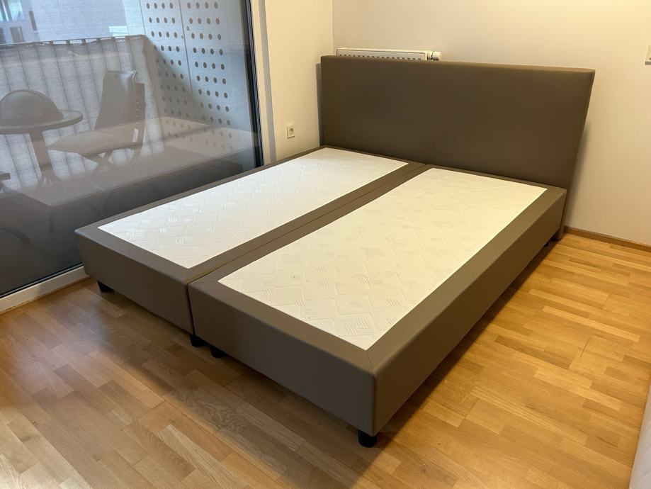 BoxSpring postelja 180x200 z vzmetnico