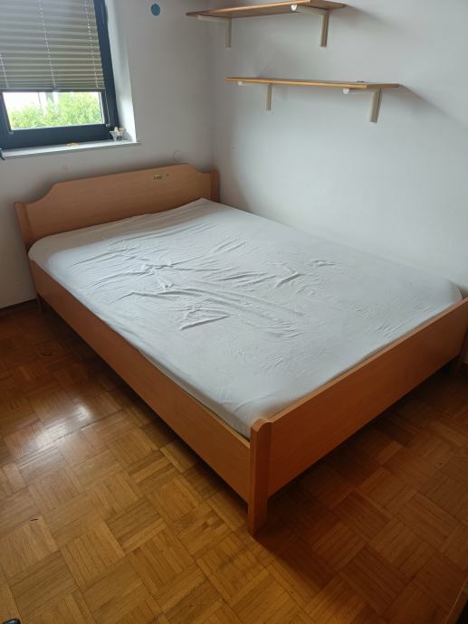 Postelja Alples 140 x 200 + jogi Dollar + letve